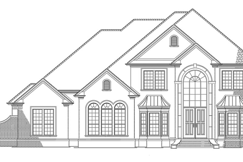 Traditional Style House Plan - 5 Beds 5 Baths 3692 Sq/Ft Plan #17-2899 ...