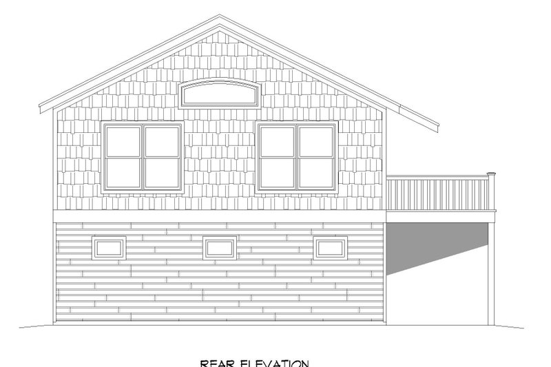 Country Style House Plan - 1 Beds 1 Baths 910 Sq/Ft Plan #932-253 ...