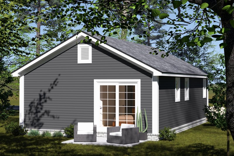 Cottage Style House Plan - 2 Beds 2 Baths 660 Sq/Ft Plan #513-2339 ...