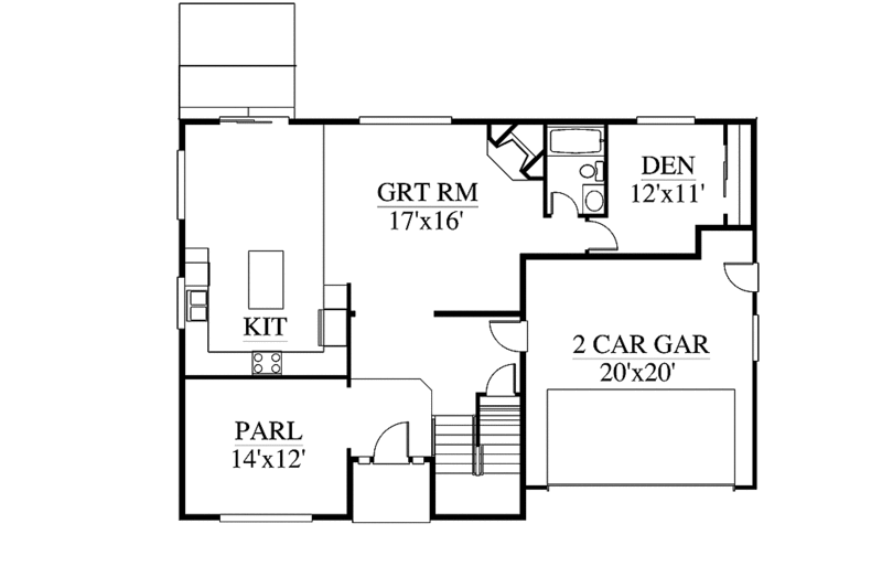Contemporary Style House Plan - 4 Beds 3 Baths 2636 Sq/Ft Plan #951-22 ...