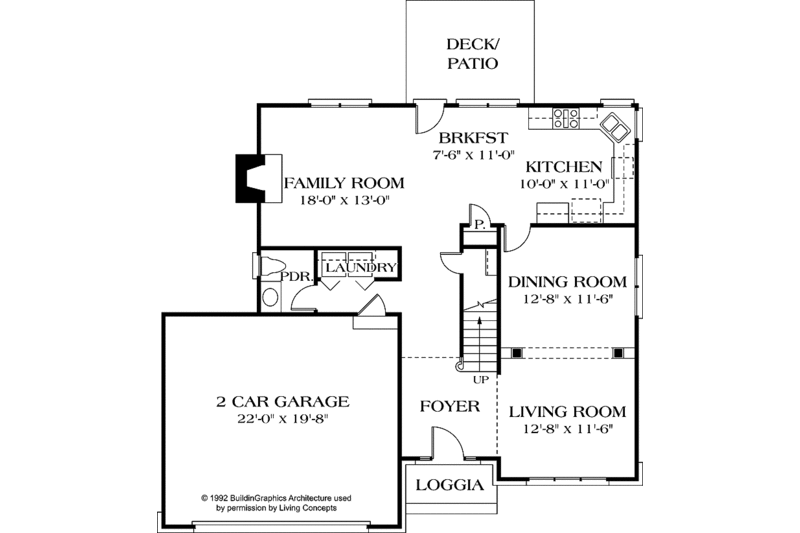 Traditional Style House Plan - 3 Beds 2.5 Baths 2023 Sq/Ft Plan #453 ...