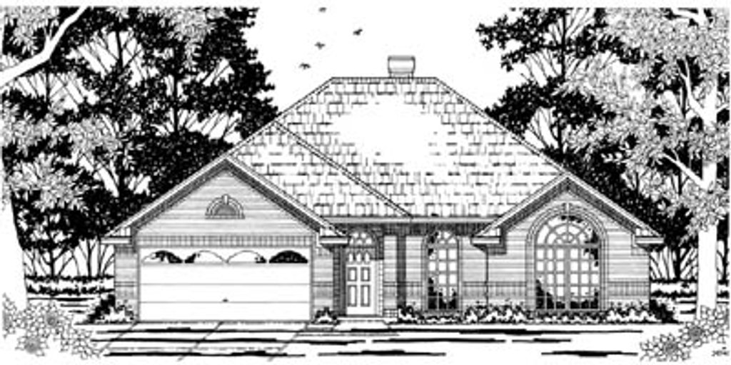 Traditional Style House Plan - 3 Beds 2 Baths 1665 Sq/Ft Plan #42-241 ...