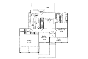 Traditional Style House Plan - 3 Beds 2.5 Baths 1984 Sq/Ft Plan #41-144 ...