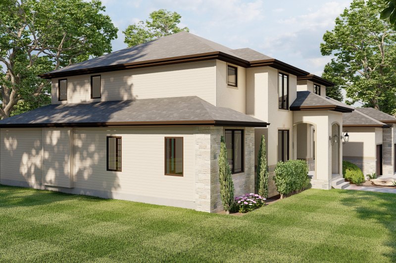 Mediterranean Style House Plan - 4 Beds 3.5 Baths 3545 Sq/Ft Plan #455 ...