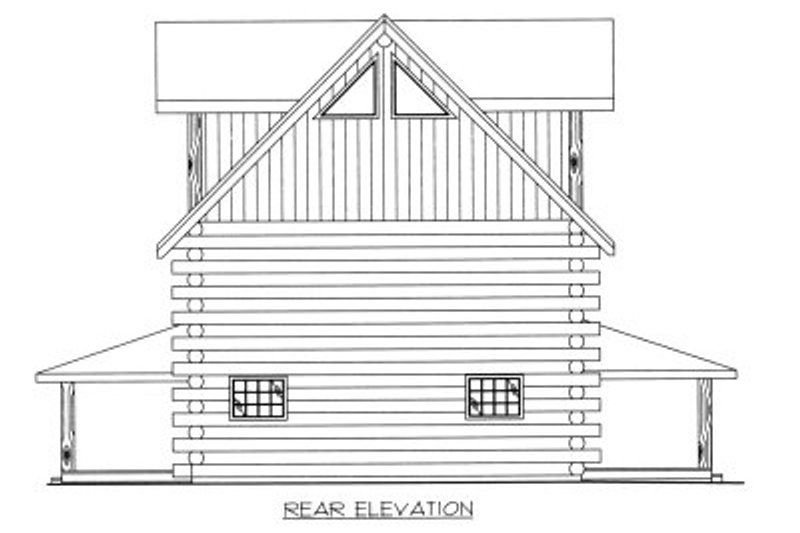 Log Style House Plan - 4 Beds 2.5 Baths 2042 Sq/Ft Plan #117-413 ...