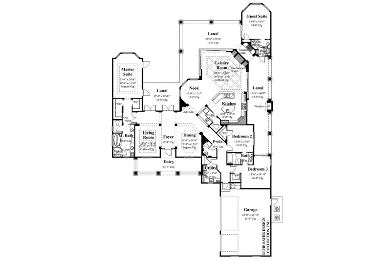 Country Style House Plan - 4 Beds 3.5 Baths 3271 Sq/Ft Plan #930-352 ...
