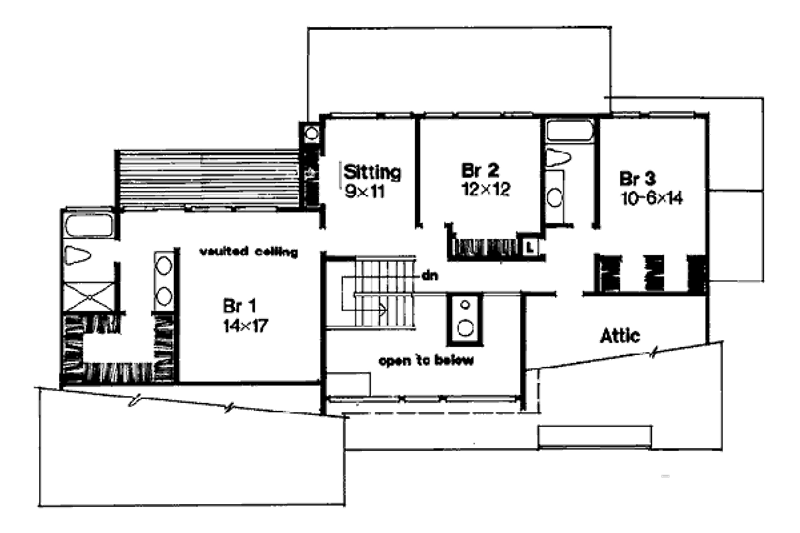 Modern Style House Plan - 3 Beds 2.5 Baths 2660 Sq/Ft Plan #320-429 ...