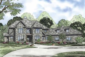 European Style House Plan - 4 Beds 3.5 Baths 4378 Sq/Ft Plan #17-3328 ...