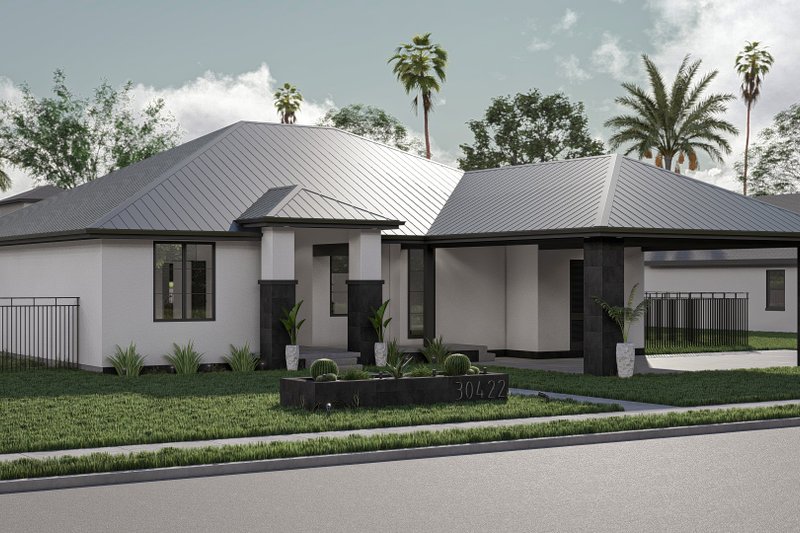 Modern Style House Plan - 3 Beds 2 Baths 1810 Sq/Ft Plan #455-507 ...