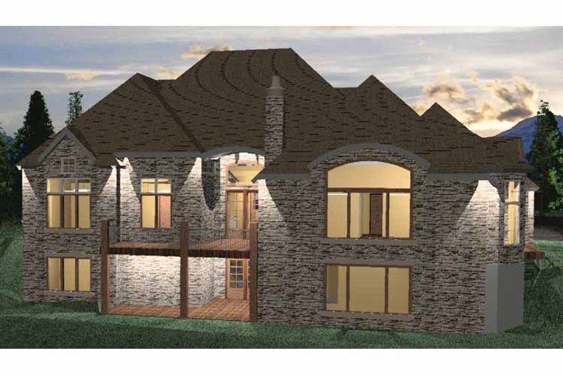 Country Style House Plan - 4 Beds 4.5 Baths 6279 Sq/Ft Plan #937-7 ...