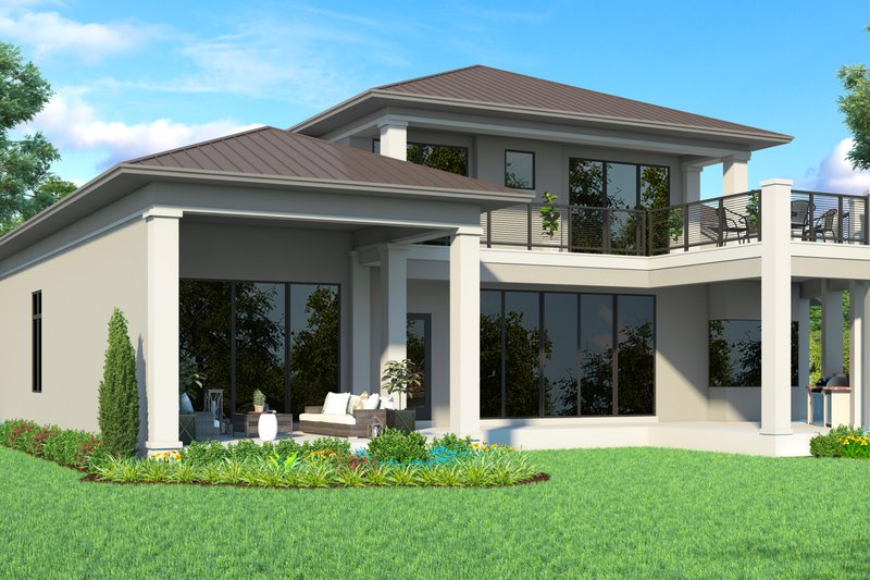 Modern Style House Plan - 5 Beds 5 Baths 4661 Sq/Ft Plan #930-541 ...