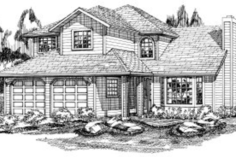 Traditional Style House Plan - 3 Beds 2.5 Baths 1706 Sq/Ft Plan #47-610 ...