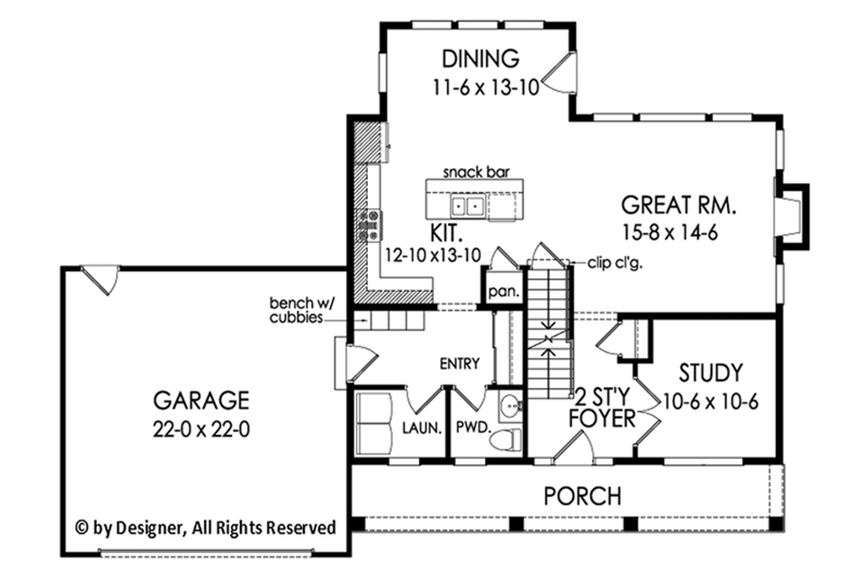 Colonial Style House Plan - 3 Beds 2.5 Baths 1880 Sq/Ft Plan #1010-198 ...