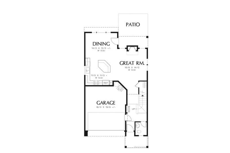 Craftsman Style House Plan - 3 Beds 2.5 Baths 1816 Sq/Ft Plan #48-907 ...