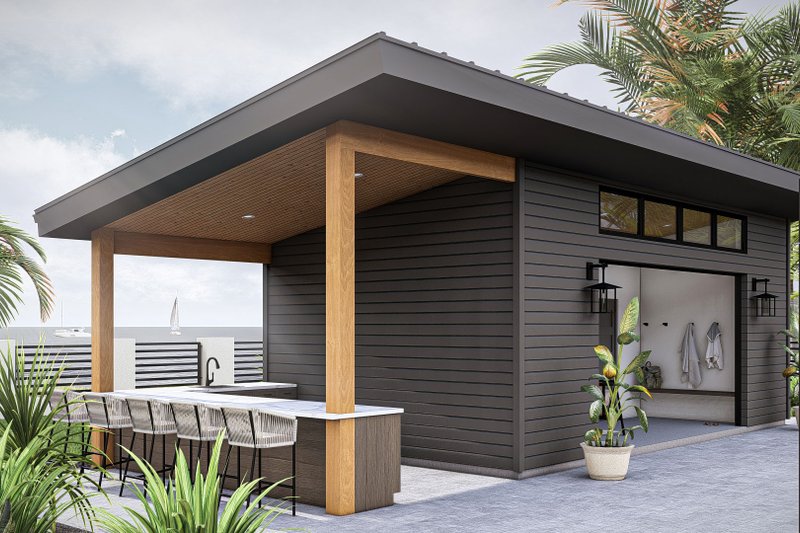 Modern Style House Plan - 0 Beds 1 Baths 345 Sq/Ft Plan #455-469 ...