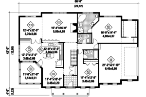 Classical Style House Plan - 2 Beds 2 Baths 1983 Sq/Ft Plan #25-4822 ...