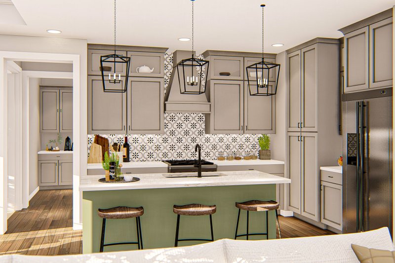 Modern Style House Plan - 3 Beds 2 Baths 2025 Sq/Ft Plan #455-295 ...