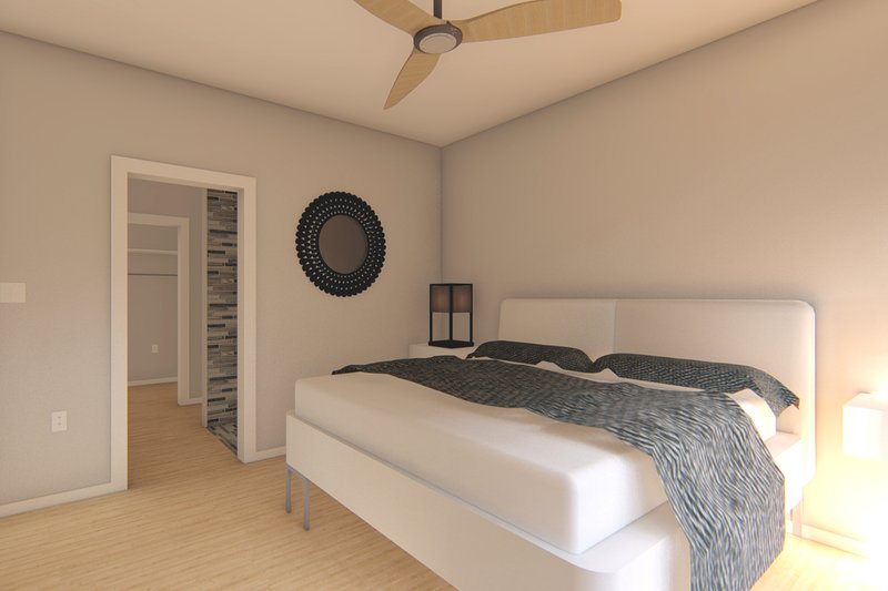 Cottage Style House Plan - 1 Beds 1 Baths 796 Sq/Ft Plan #126-222 ...