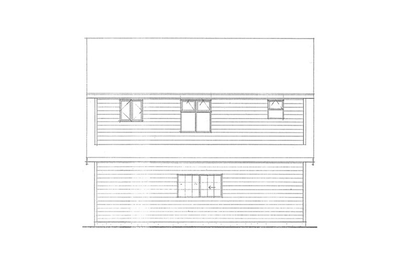 Traditional Style House Plan - 1 Beds 1 Baths 654 Sq/Ft Plan #126-174 ...