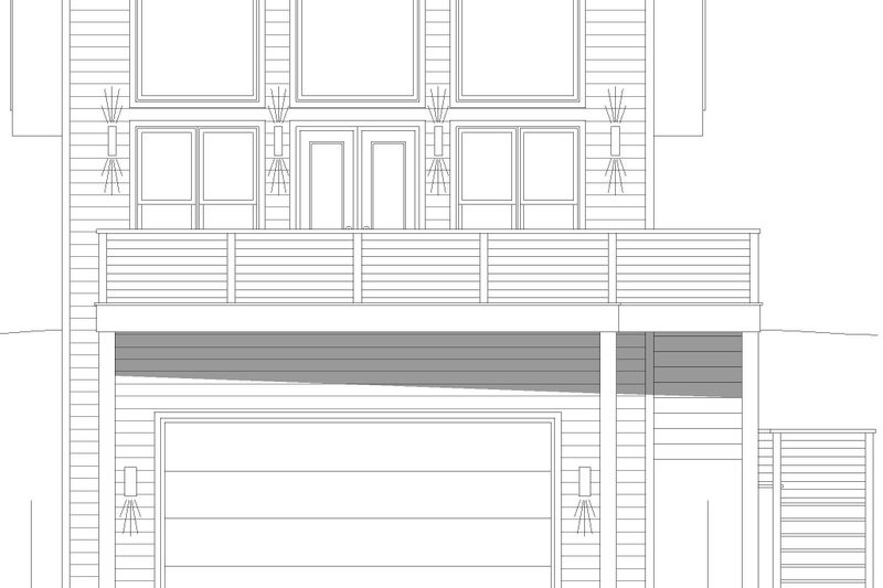 Contemporary Style House Plan - 1 Beds 1 Baths 864 Sq/Ft Plan #932-999 ...