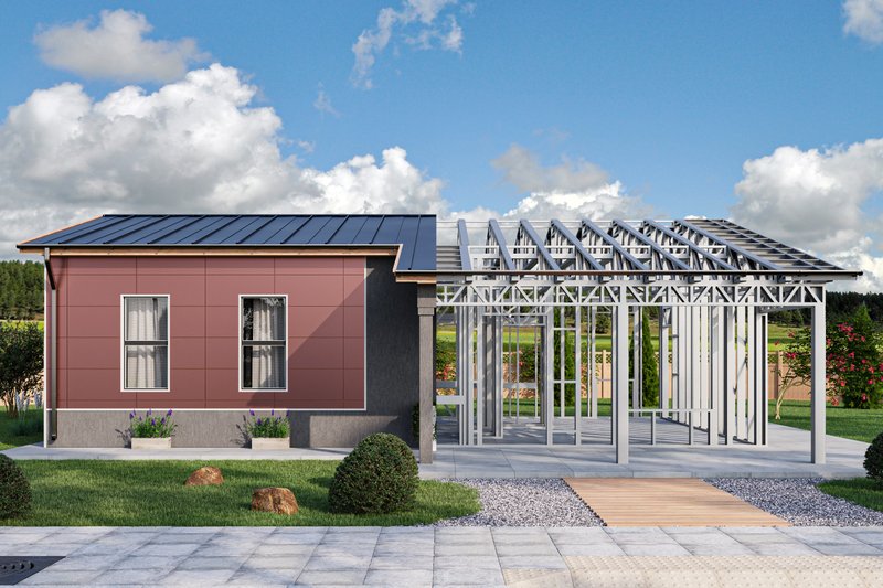 Modern Style House Plan - 2 Beds 1 Baths 912 Sq/Ft Plan #1106-7 ...