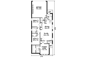 Traditional Style House Plan - 3 Beds 2 Baths 1231 Sq/Ft Plan #84-295 ...