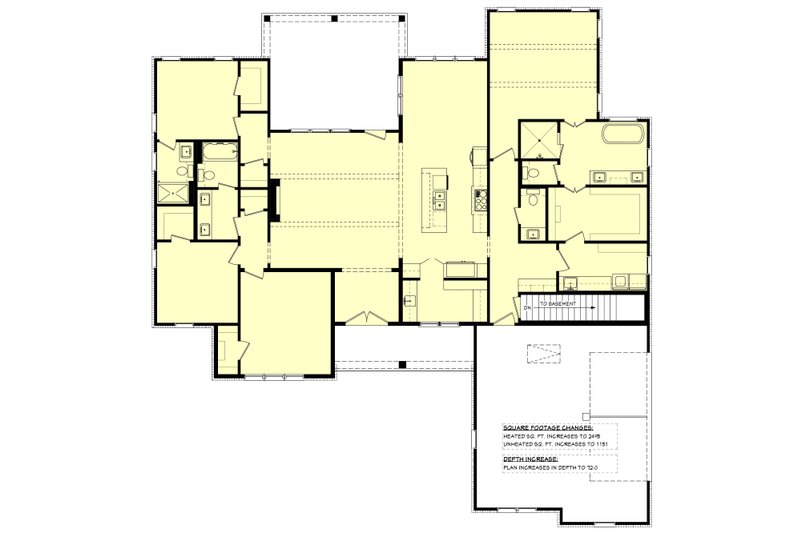 Farmhouse Style House Plan - 4 Beds 3.5 Baths 2475 Sq/Ft Plan #430-413 ...