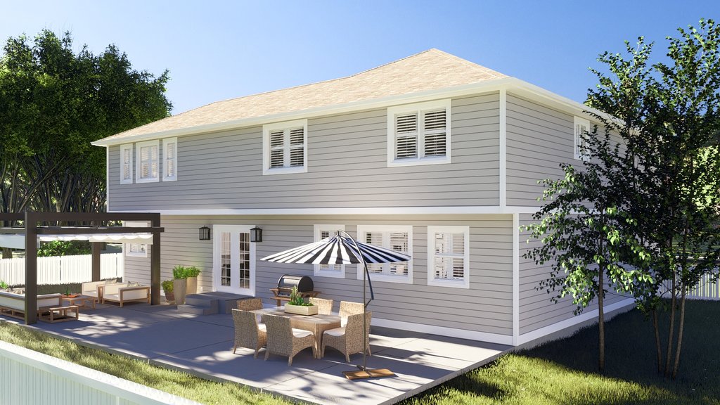 Traditional Style House Plan - 5 Beds 3 Baths 2824 Sq/Ft Plan #1060-189 ...