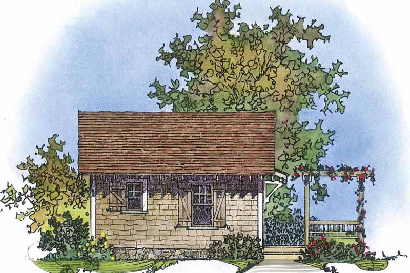 Country Style House Plan - 1 Beds 1 Baths 322 Sq/Ft Plan #1016-72 ...
