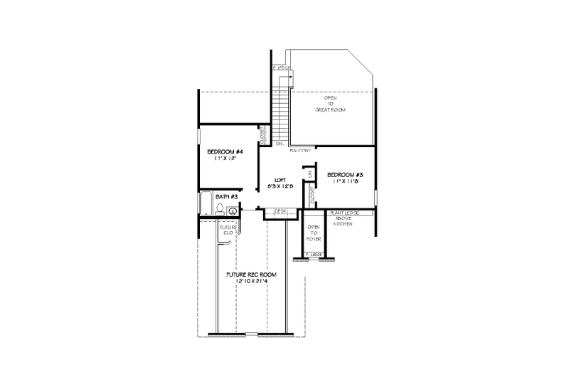 European Style House Plan - 4 Beds 3 Baths 2008 Sq/Ft Plan #424-136 ...