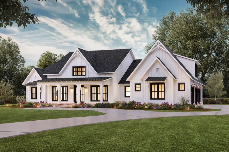 Farmhouse Style House Plan - 4 Beds 3.5 Baths 3346 Sq/Ft Plan #1074-69 ...
