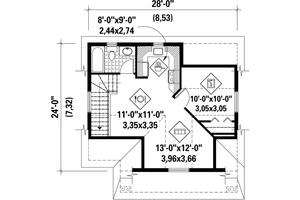 Traditional Style House Plan - 0 Beds 0 Baths 528 Sq/Ft Plan #25-4755 ...