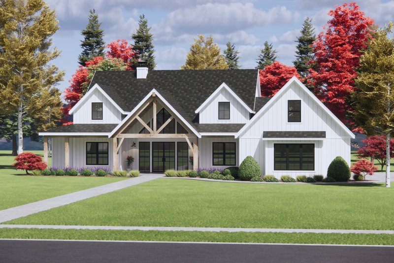 Farmhouse Style House Plan - 4 Beds 3.5 Baths 3000 Sq/Ft Plan #1096-123 ...