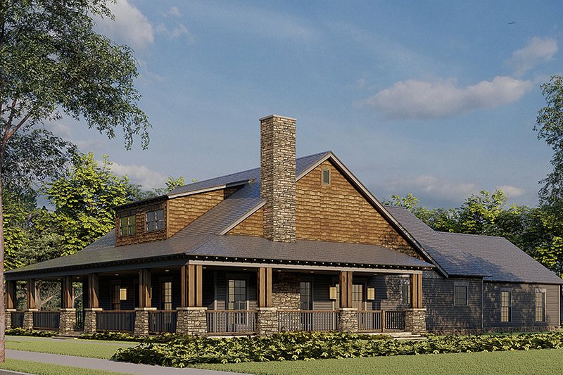 Farmhouse Style House Plan - 2 Beds 3 Baths 1805 Sq/Ft Plan #923-174 ...