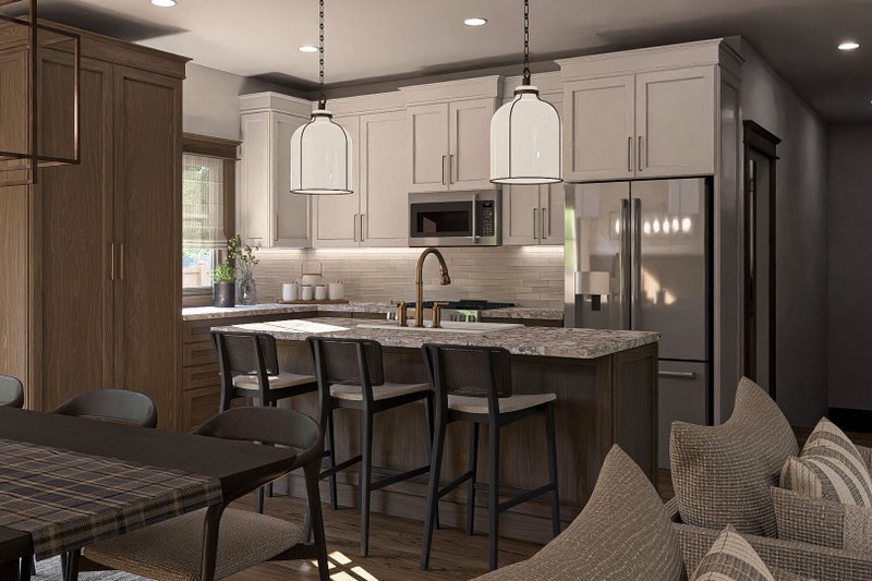 Craftsman Style House Plan - 3 Beds 2 Baths 1286 Sq/Ft Plan #455-418 ...