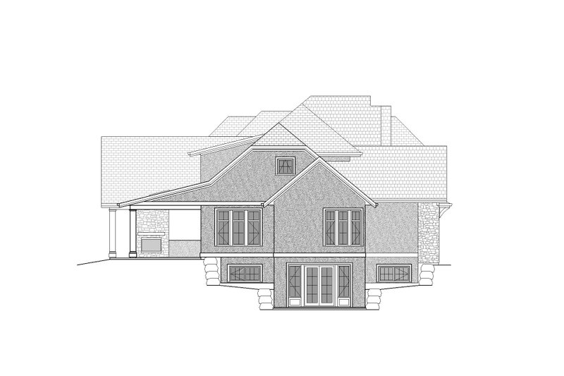 Craftsman Style House Plan - 4 Beds 3 Baths 3683 Sq/Ft Plan #1086-15 ...