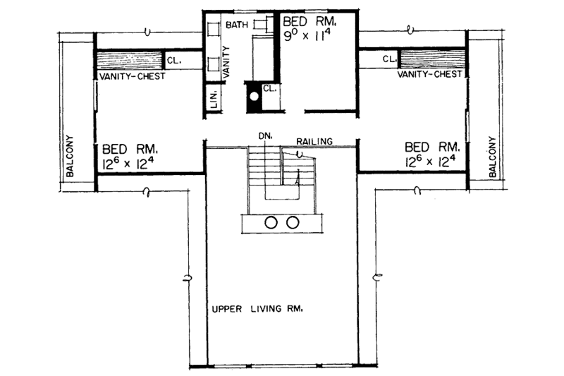 House Plan - 5 Beds 2 Baths 2190 Sq/Ft Plan #72-527 - BuilderHousePlans.com