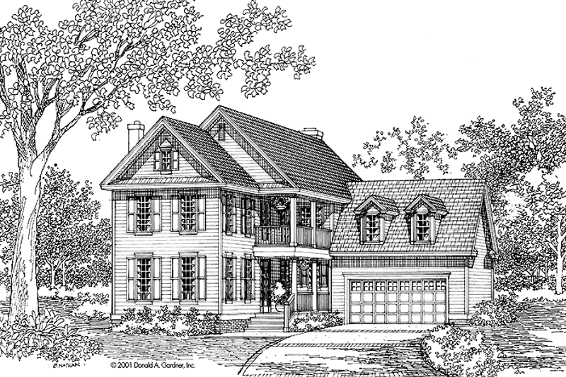 Classical Style House Plan - 3 Beds 2.5 Baths 2278 Sq/Ft Plan #929-643 ...