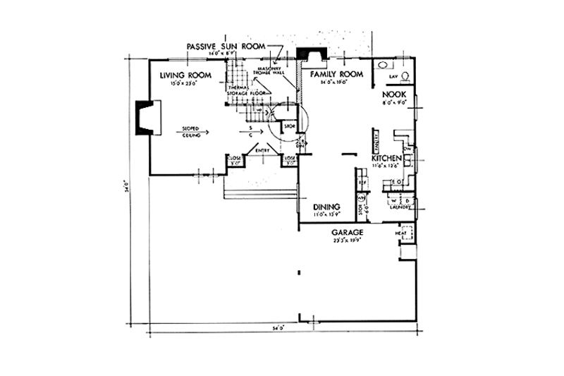 Contemporary Style House Plan - 3 Beds 2.5 Baths 2296 Sq/Ft Plan #320 ...