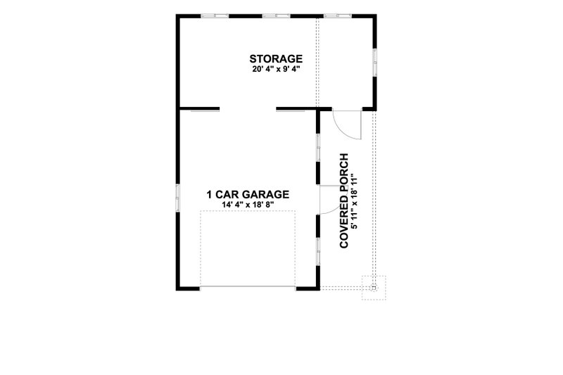 European Style House Plan - 0 Beds 0 Baths 495 Sq/Ft Plan #1060-124 ...