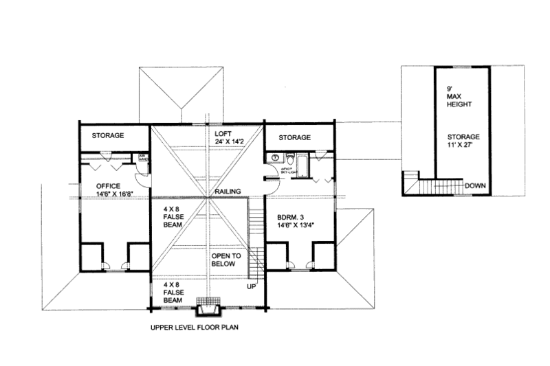 Log Style House Plan - 3 Beds 3 Baths 3024 Sq/Ft Plan #117-593 ...