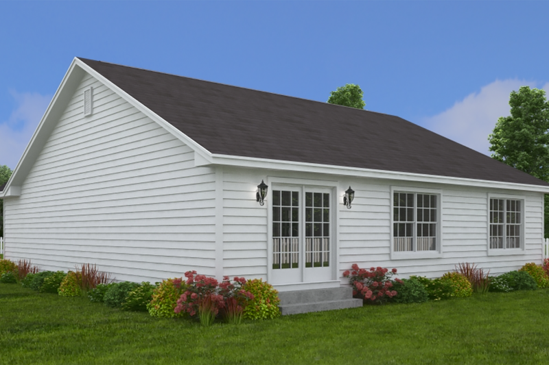 Ranch Style House Plan - 3 Beds 2 Baths 1198 Sq/Ft Plan #1082-1 ...