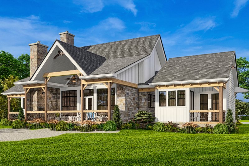 Ranch Style House Plan - 2 Beds 2.5 Baths 1873 Sq/Ft Plan #54-589 ...