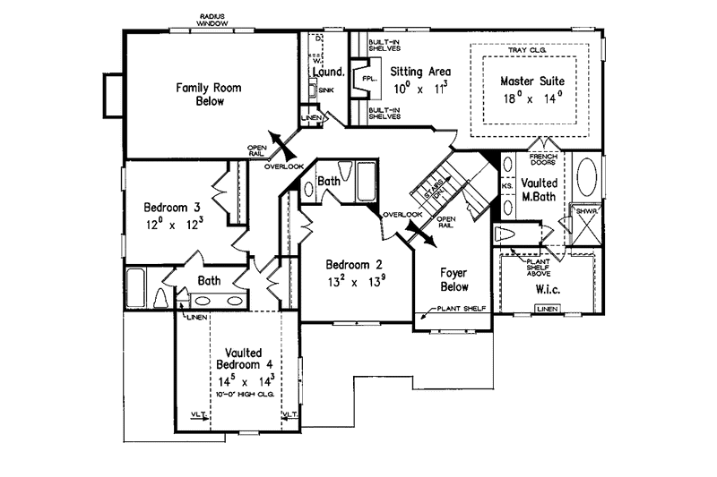 Colonial Style House Plan - 5 Beds 4.5 Baths 3266 Sq/Ft Plan #927-203 ...