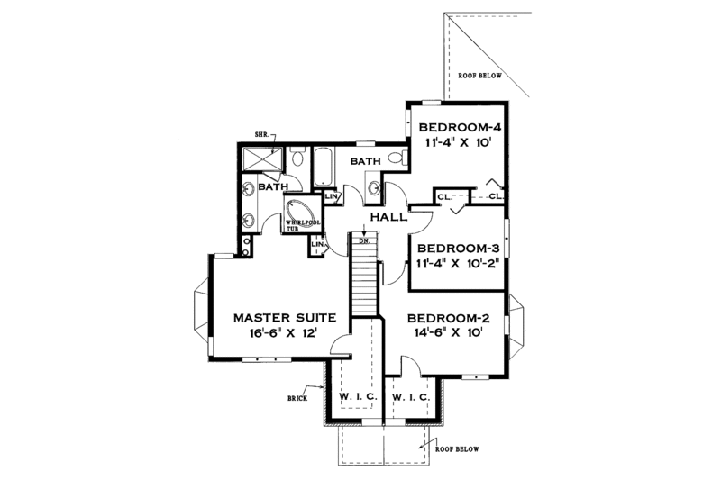 Contemporary Style House Plan - 4 Beds 2.5 Baths 2321 Sq/Ft Plan #456 ...