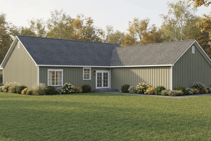 Farmhouse Style House Plan - 3 Beds 2 Baths 1600 Sq/Ft Plan #923-452 ...