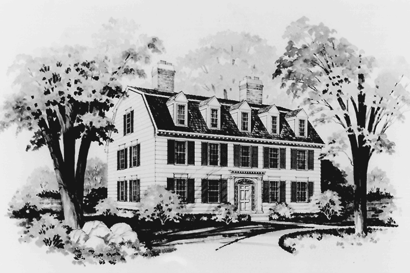 Classical Style House Plan - 4 Beds 3.5 Baths 3965 Sq/Ft Plan #72-818 ...