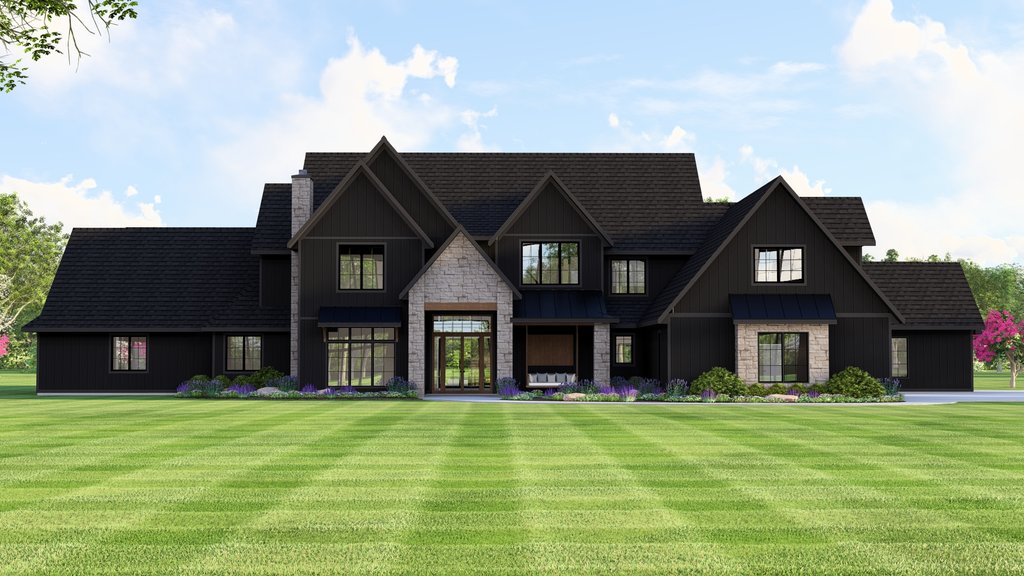 Modern Style House Plan - 4 Beds 4.5 Baths 5576 Sq/Ft Plan #1064-436 ...