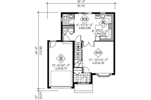 Traditional Style House Plan - 3 Beds 1.5 Baths 1302 Sq/Ft Plan #25-217 ...