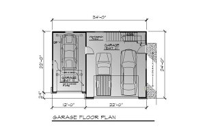 Traditional Style House Plan - 0 Beds 0 Baths 423 Sq/Ft Plan #123-107 ...